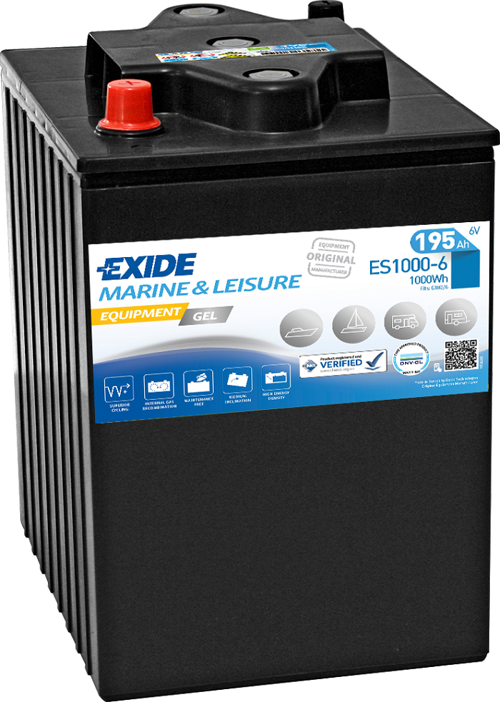 ES1000-6, Exide Equipment GEL, 6V 195Ah | Farmers First